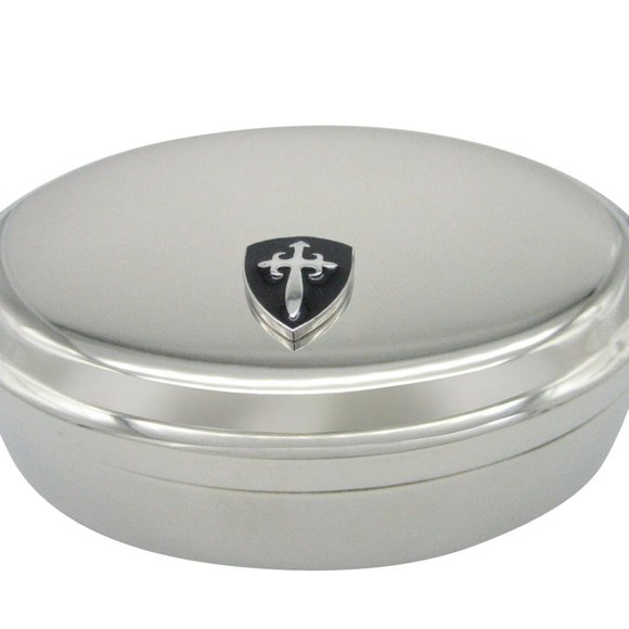 Kiola Designs | Other | Medieval Shield Pendant Oval Trinket Jewelry ...